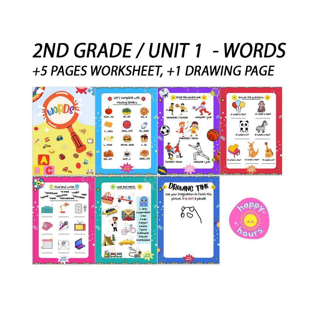 2RD GRADE - UNIT 1 WORDS - paylasogretkazan.com