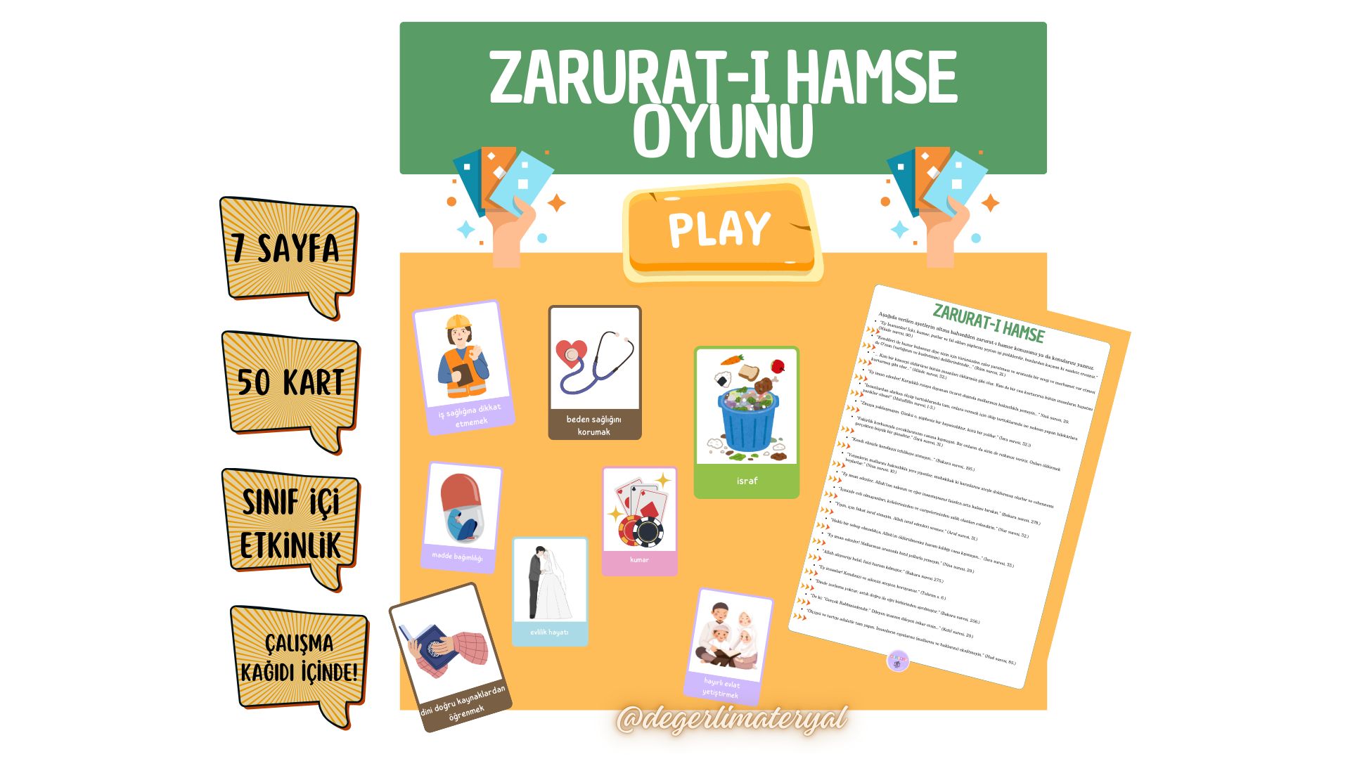 Zarurat-ı Hamse Oyunu - paylasogretkazan.com