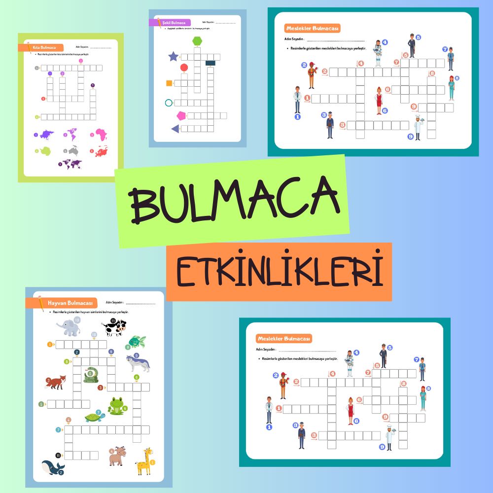 Harika Bulmaca Etkinlikleri - paylasogretkazan.com