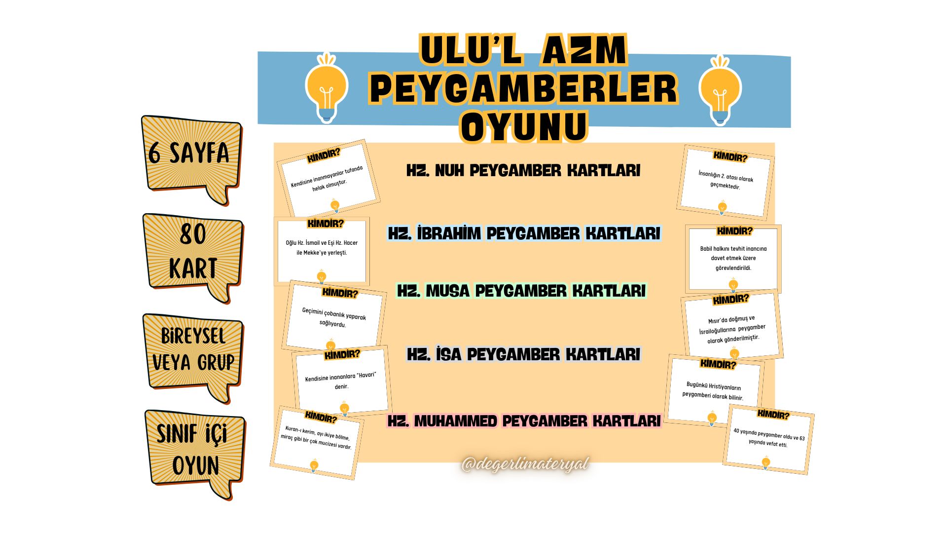 Ulul Azm Peygamberler Oyunu - paylasogretkazan.com