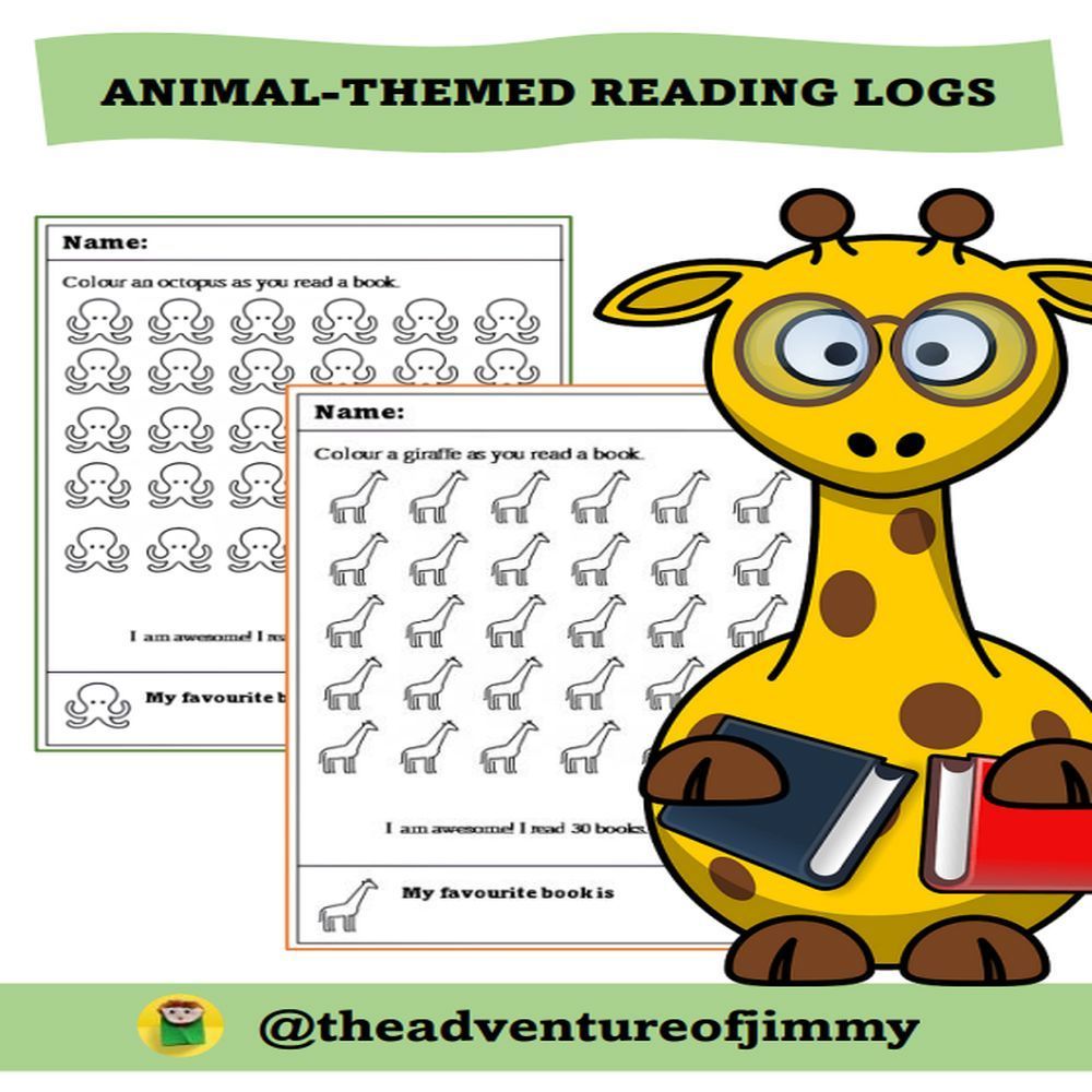 Animal-Themed Reading Logs - paylasogretkazan.com