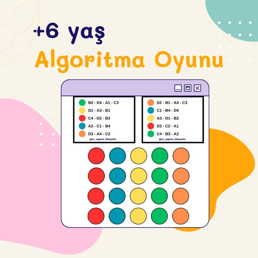 Çocuklar İçin Algoritma Oyunu - paylasogretkazan.com Çocuklar İçin Algoritma Oyunu - paylasogretkazan.com