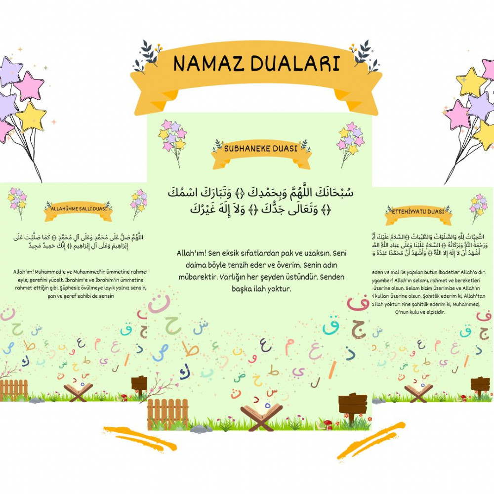 Namaz Duaları Pano - paylasogretkazan.com