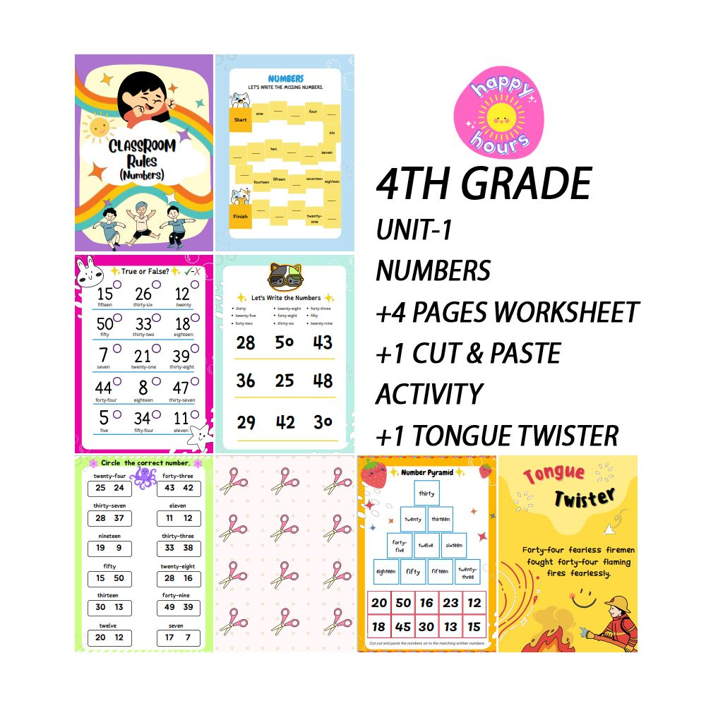 UNIT 1 - CLASSROOM RULES - Numbers - paylasogretkazan.com