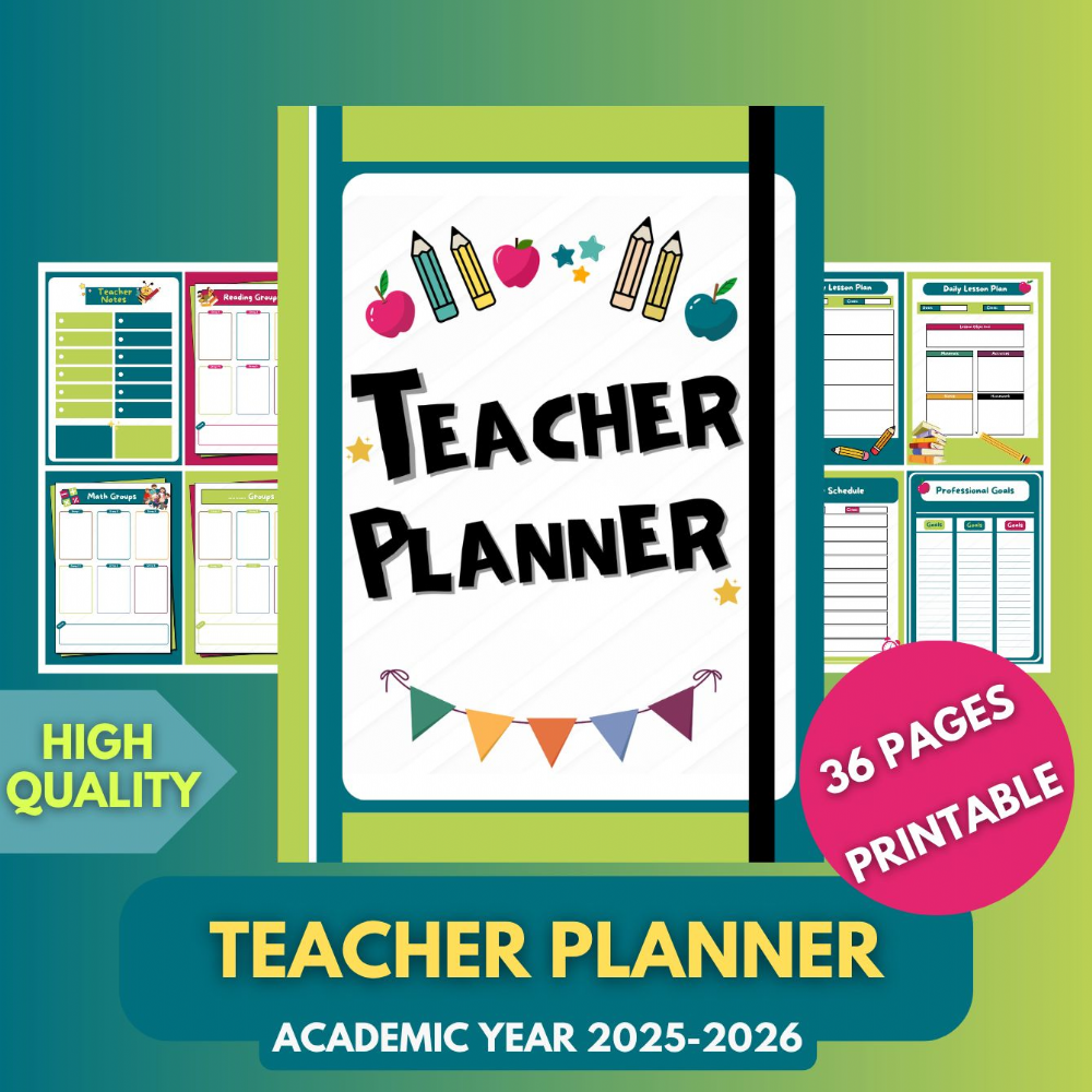 Teacher Planner - Öğretmen Planı I 2025 -2026 - paylasogretkazan.com