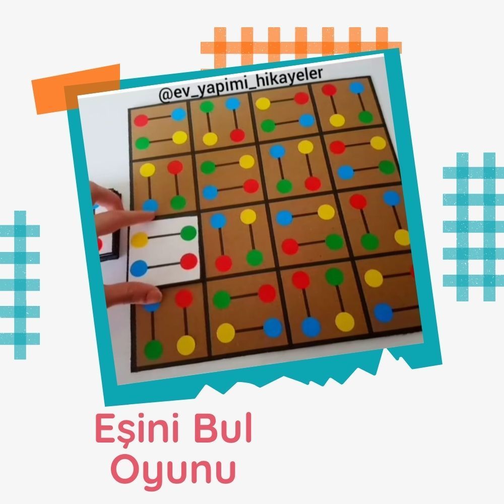 Okul Öncesi Eşini Bul Oyunu - paylasogretkazan.com