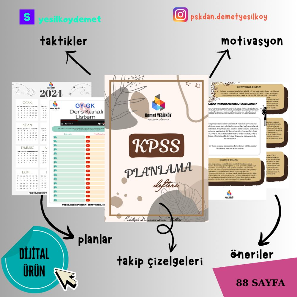 KPSS PLANLAMA DEFTERİ - paylasogretkazan.com